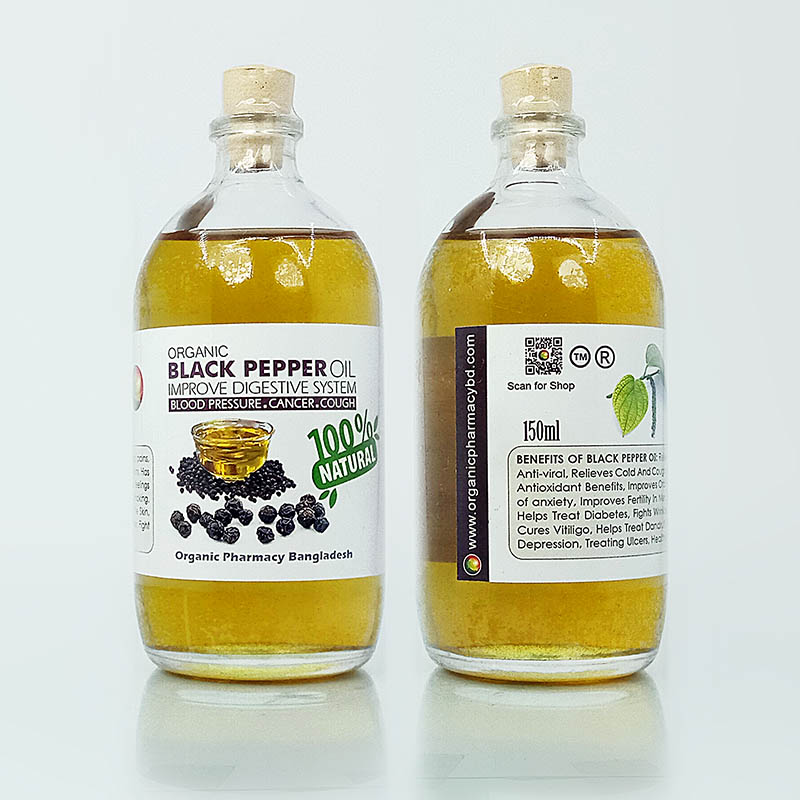 Black Pepper Oil [150m] – Organic Pharmacy Bangladesh.com