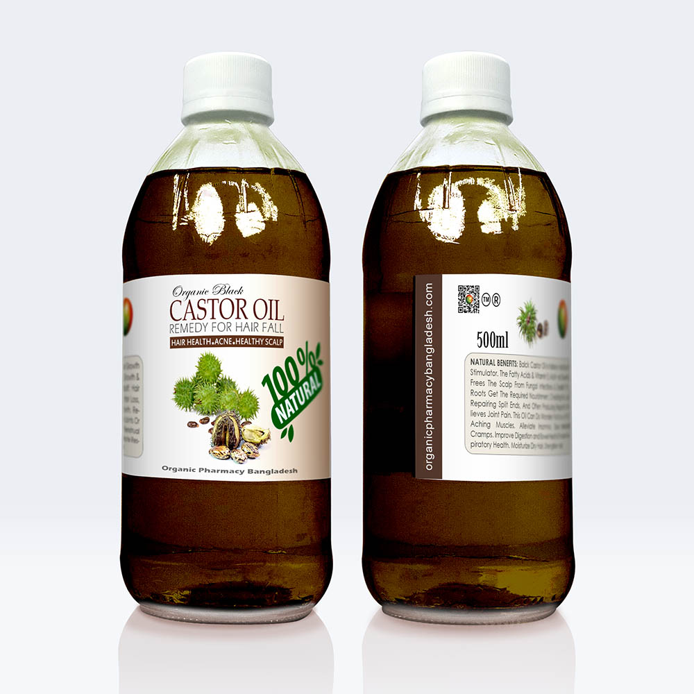 Castor Oil-Black-Unrefined [500ml] – Organic Pharmacy Bangladesh.com